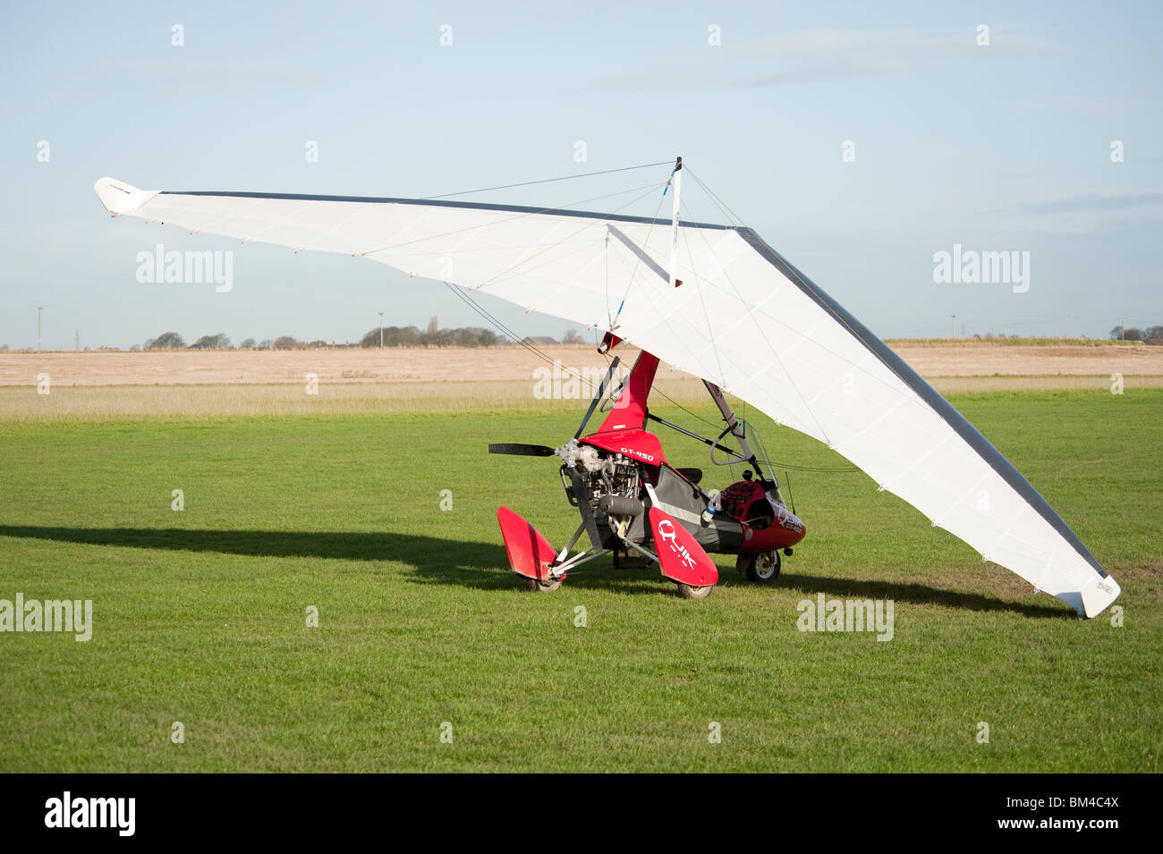 Fixed wing microlight aircraft Stock Photo - Alamy