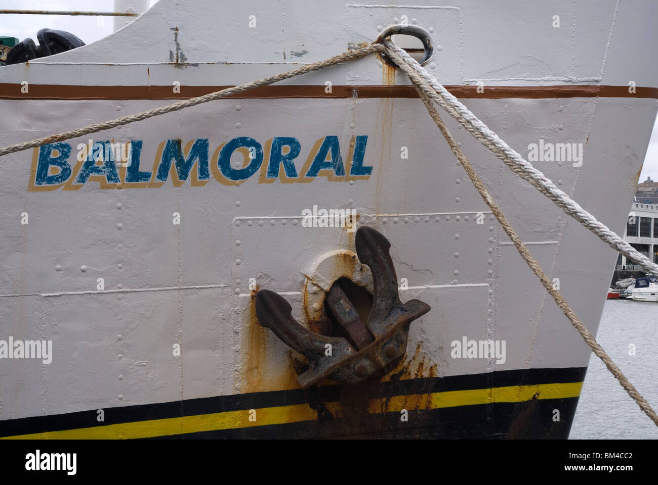 Bows of ship - Balmoral in Bristol Docks, England UK Stock Photo - Alamy