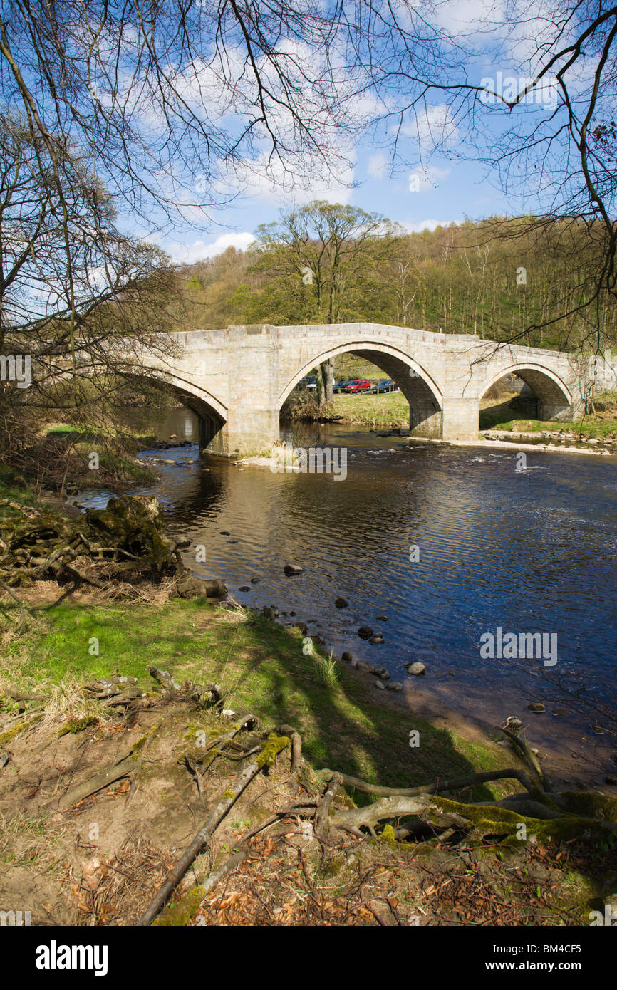 Barden bridge in Wharfedale, North Yorkshire, England Stock Photo - Alamy