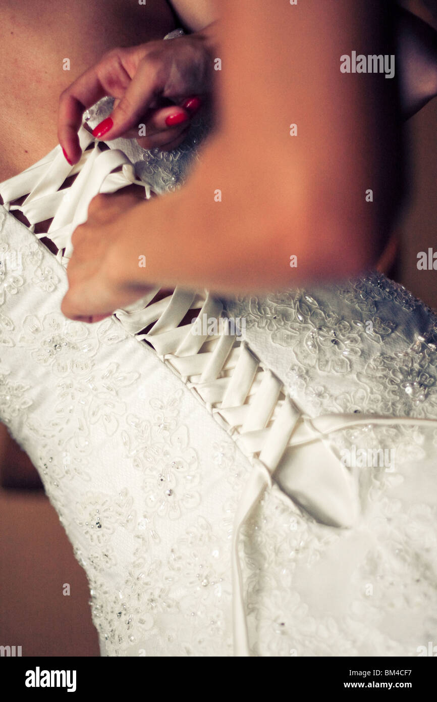 White lace corset hi-res stock photography and images - Alamy