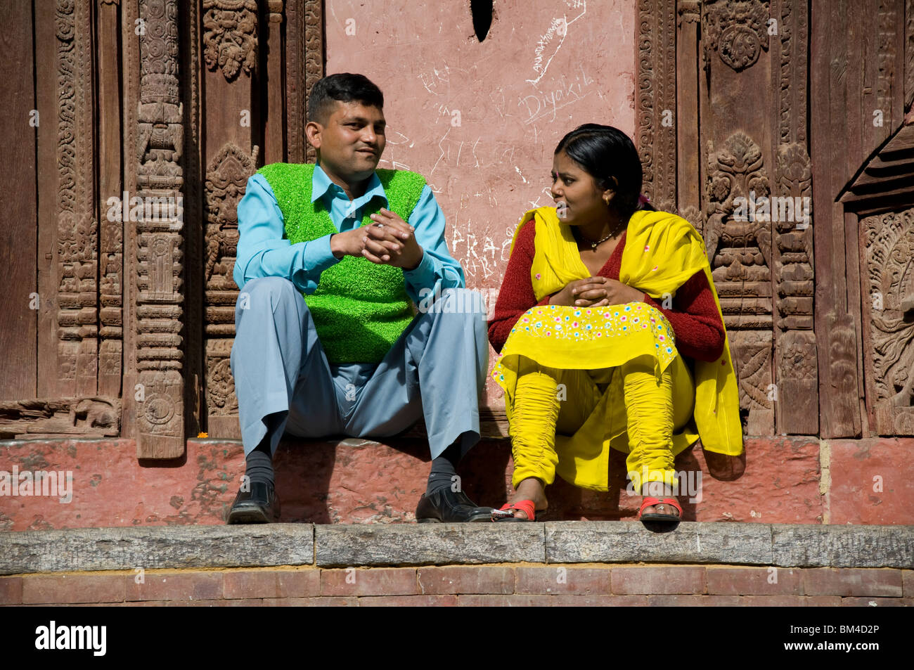 Nepal girl boy hi-res stock photography and images - Alamy