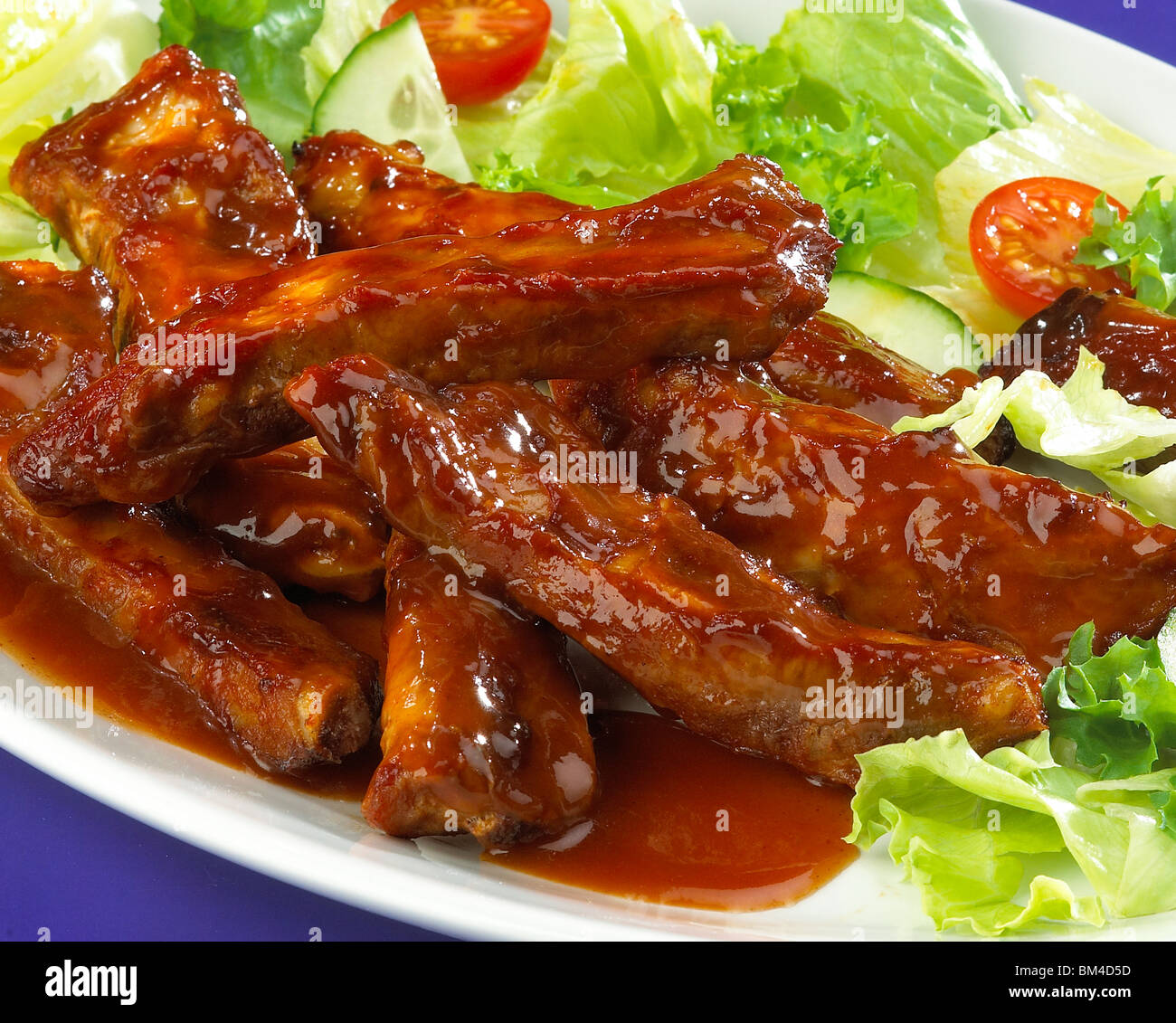 Barbequed spare ribs hi-res stock photography and images - Alamy