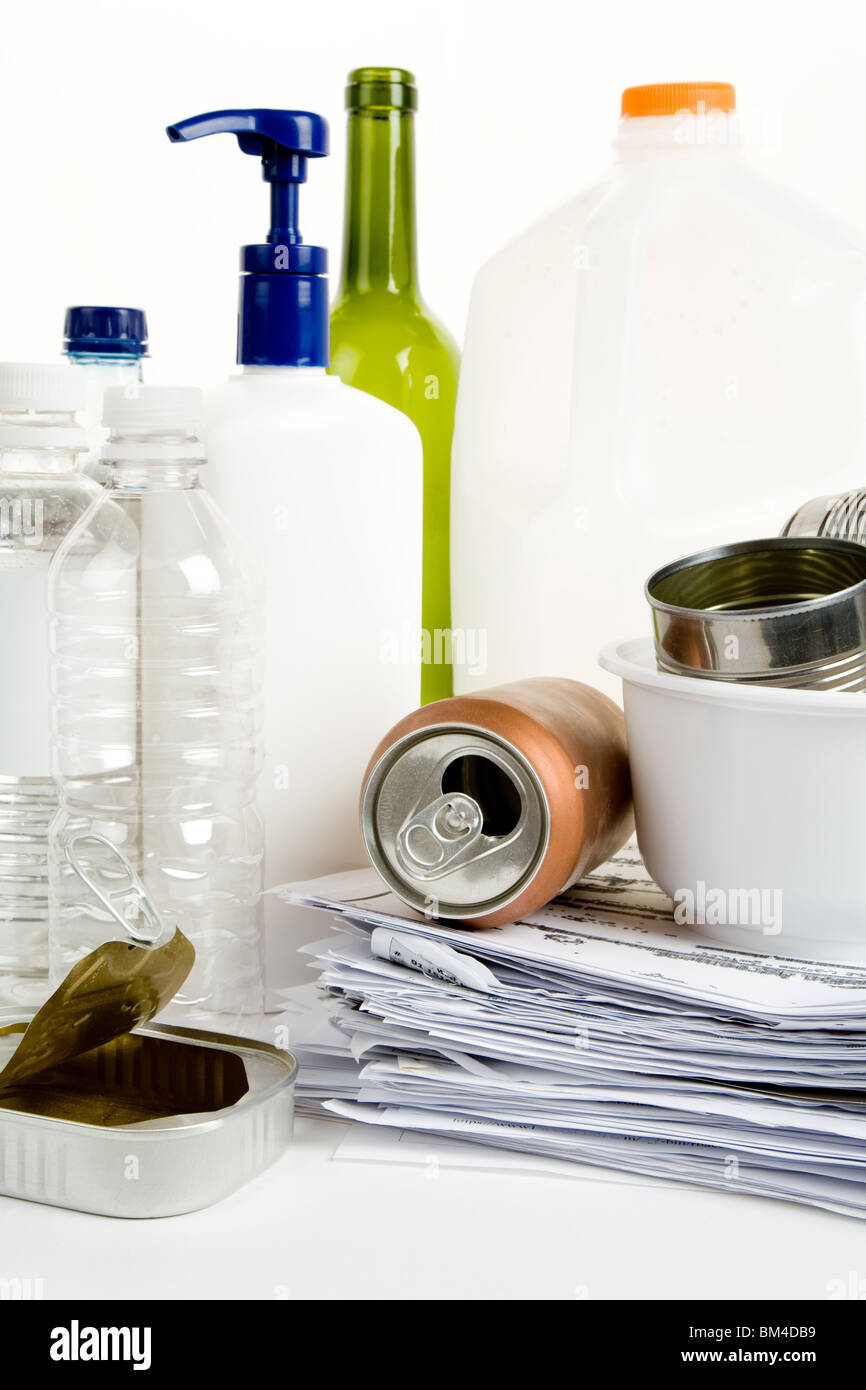 Recycling paper plastic glass hi-res stock photography and images - Alamy