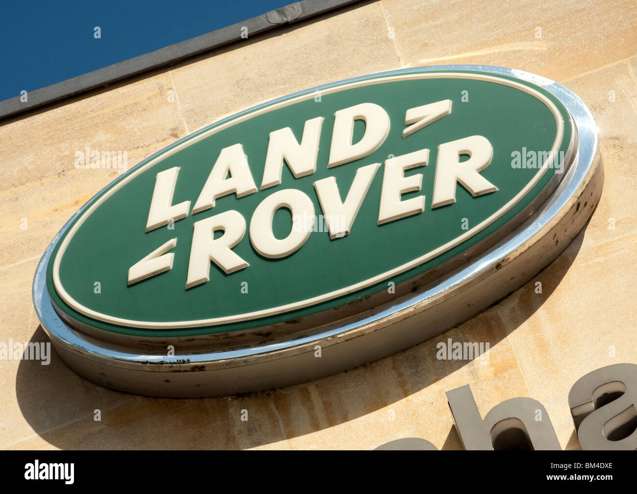 Land Rover sign Stock Photo - Alamy