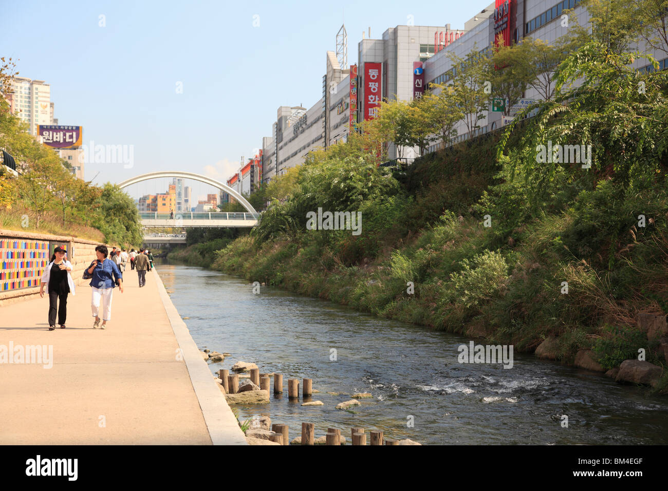 Cheonggyecheon Stream, Seoul, South Korea, Asia Stock Photo - Alamy