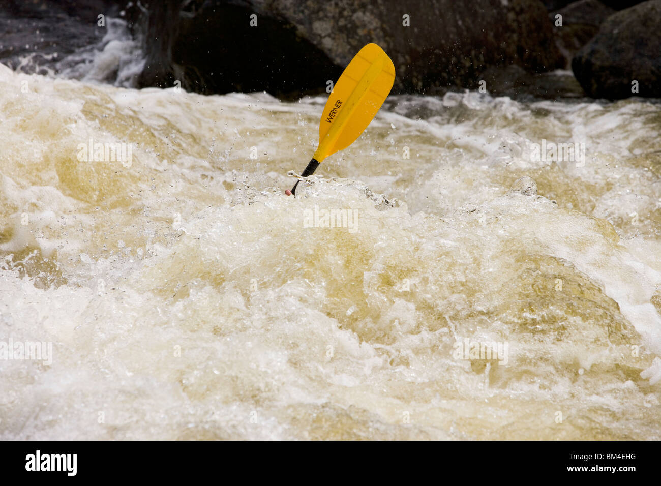Whitewater kayaking Dragon's Tooth rapid on the Deerfield River in Rowe ...