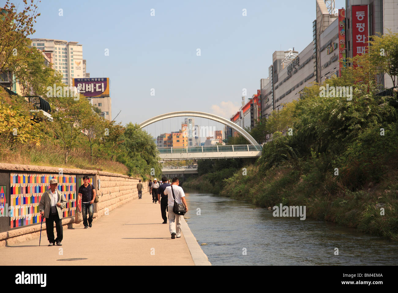 Cheonggyecheon Stream, Seoul, South Korea, Asia Stock Photo - Alamy