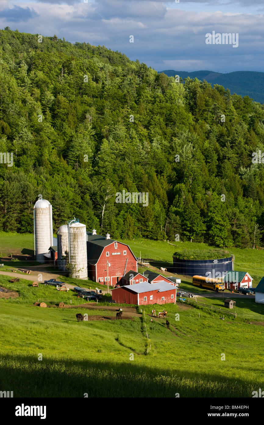 A farm in Barnet Center, Vermont. Connecticut River valley Stock Photo ...