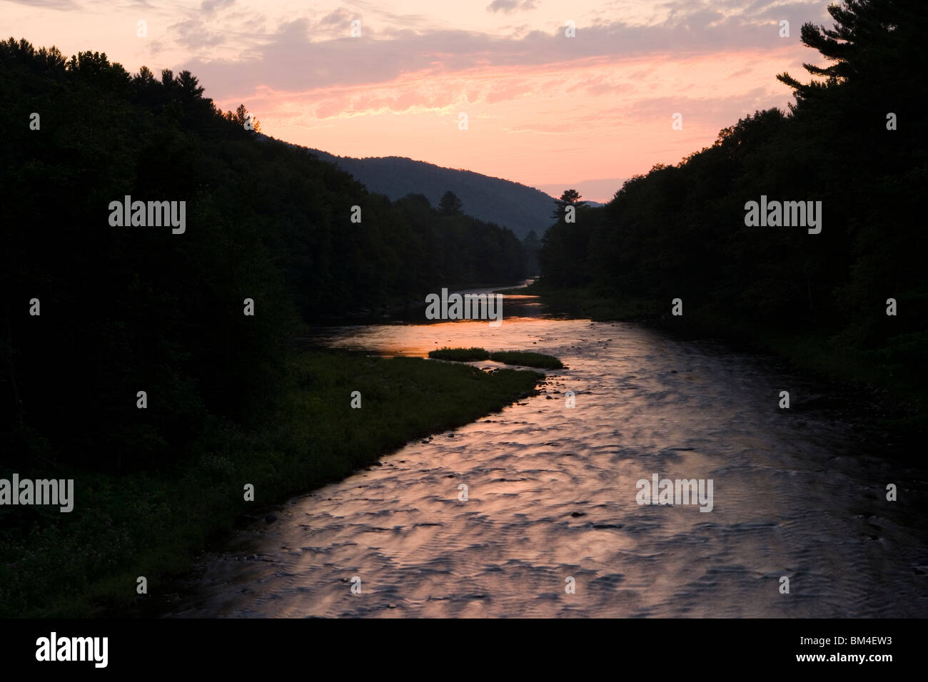 The West River in Jamaica, Vermont. Connecticut River Tributary. After ...