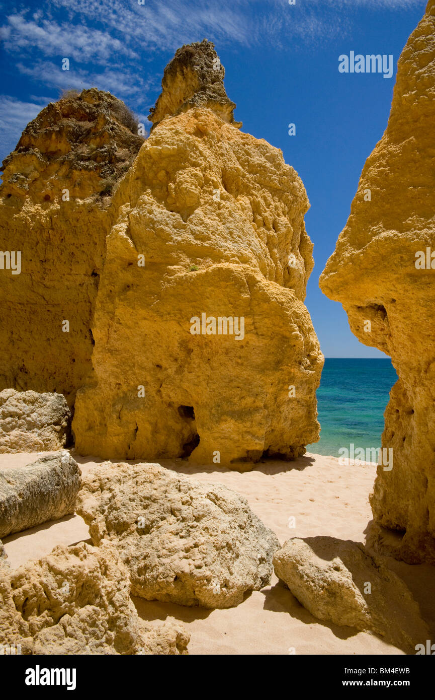 Rock formations praia de sao rafael hi-res stock photography and images ...