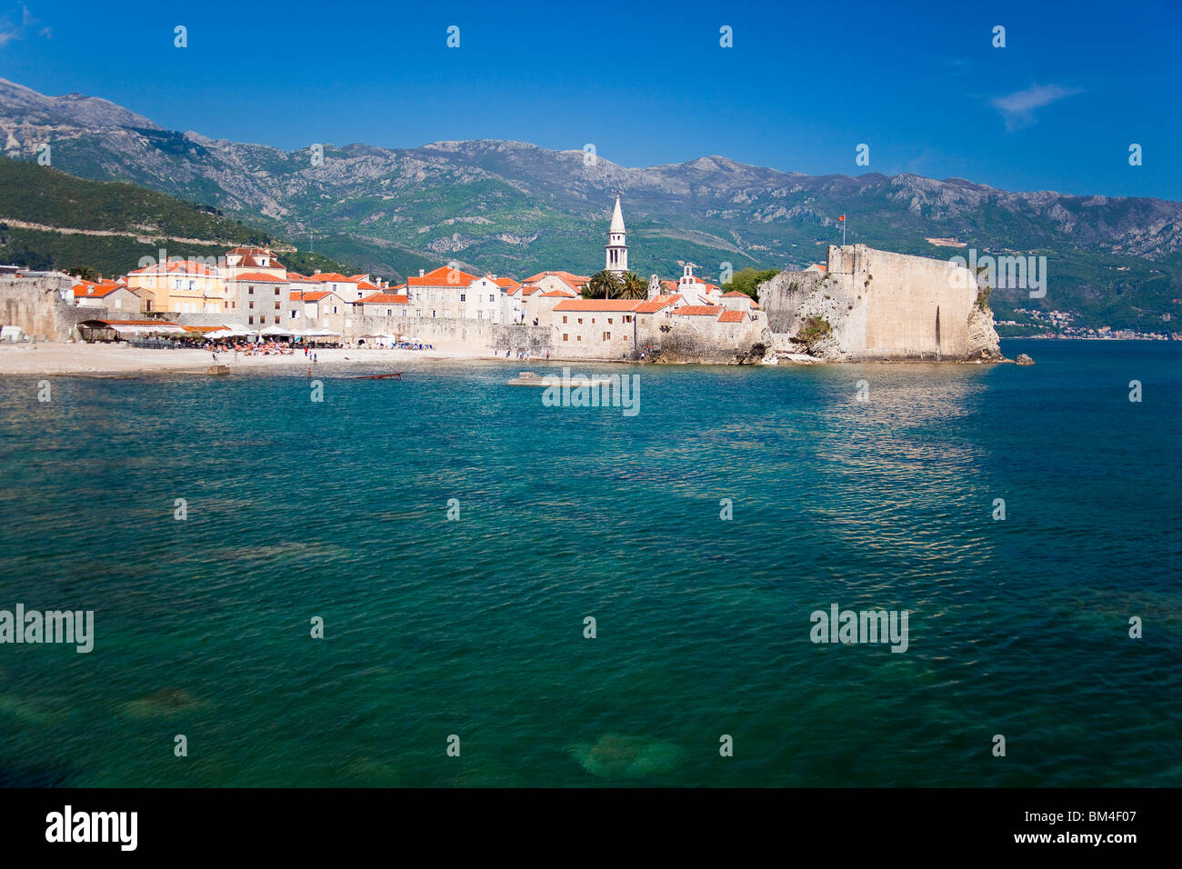 Old town budva panorama hi-res stock photography and images - Alamy