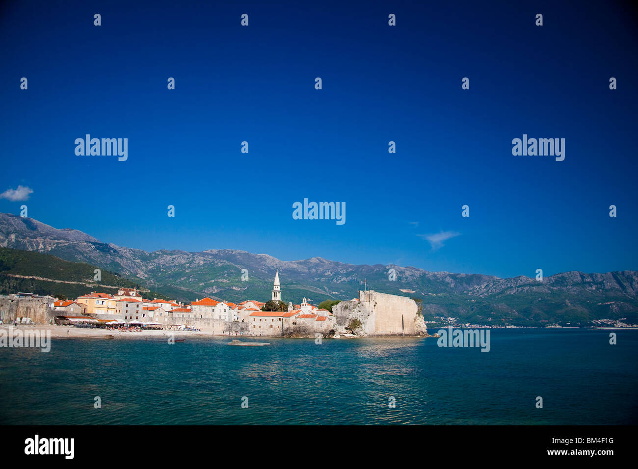 Old town budva panorama hi-res stock photography and images - Alamy