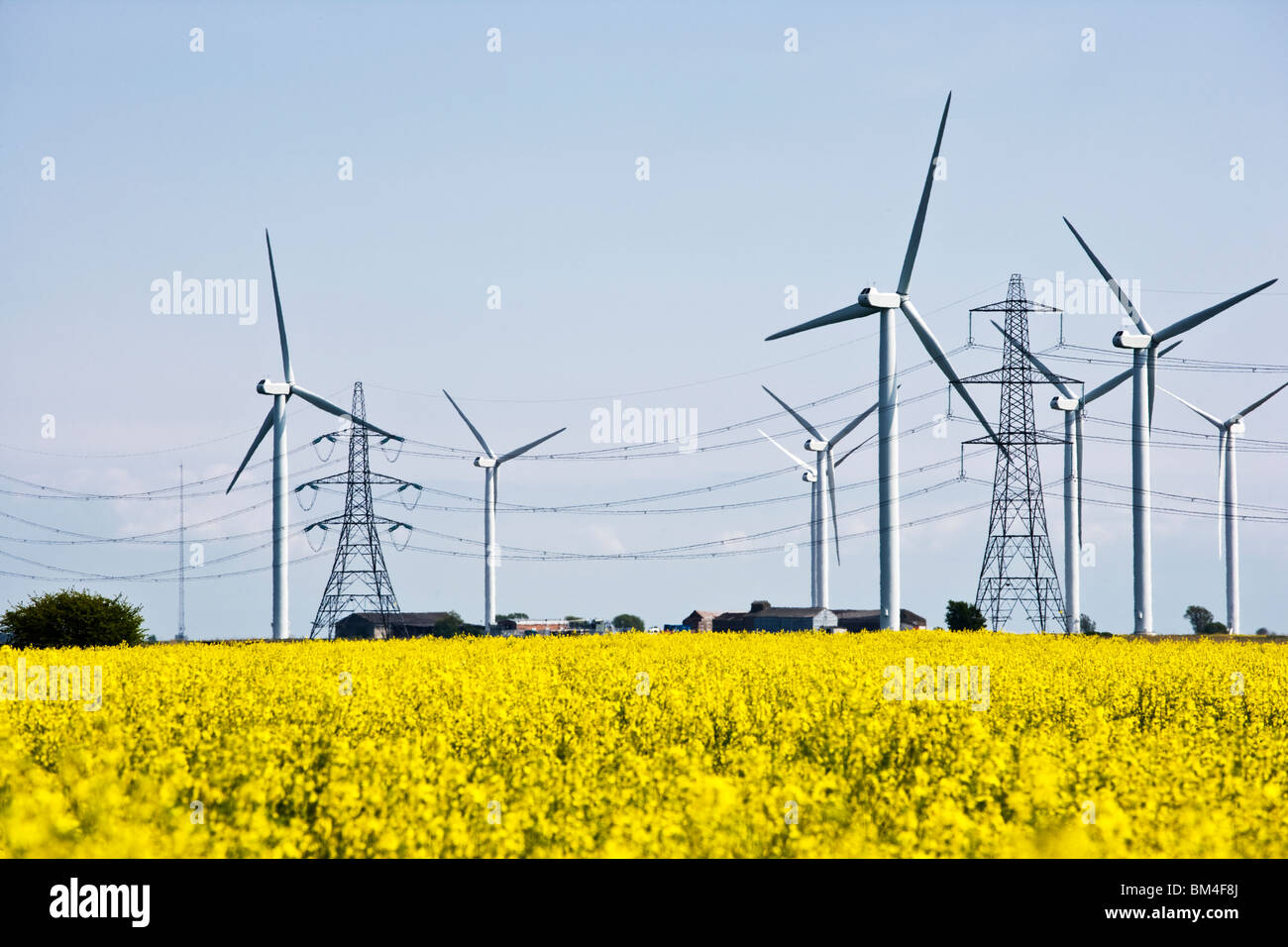 Wind Farm Walland Marsh Kent England Stock Photo - Alamy