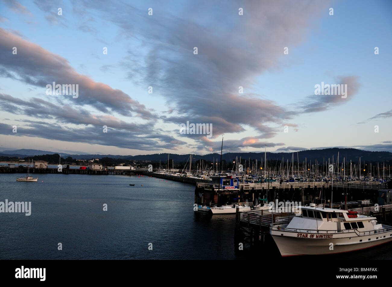 Marina at the Fisherman's Wharf, Monterey, California, USA Stock Photo ...