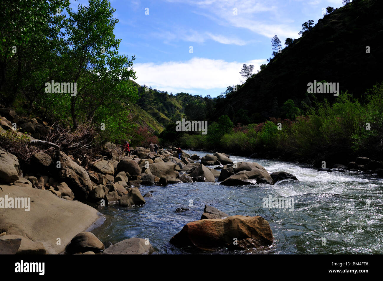 Rocky river bed in the mountains. California, USA Stock Photo - Alamy