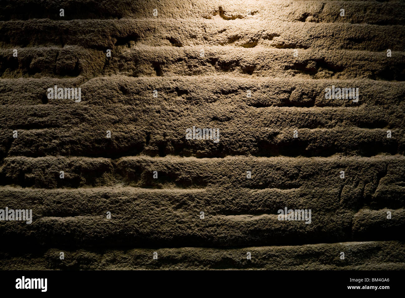 Isolated lamp lighting spot clay and soil wall Stock Photo - Alamy