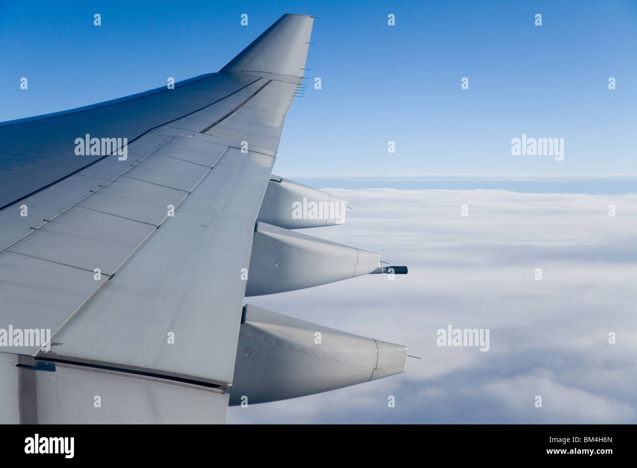 Airplane Wing close up shot Stock Photo - Alamy