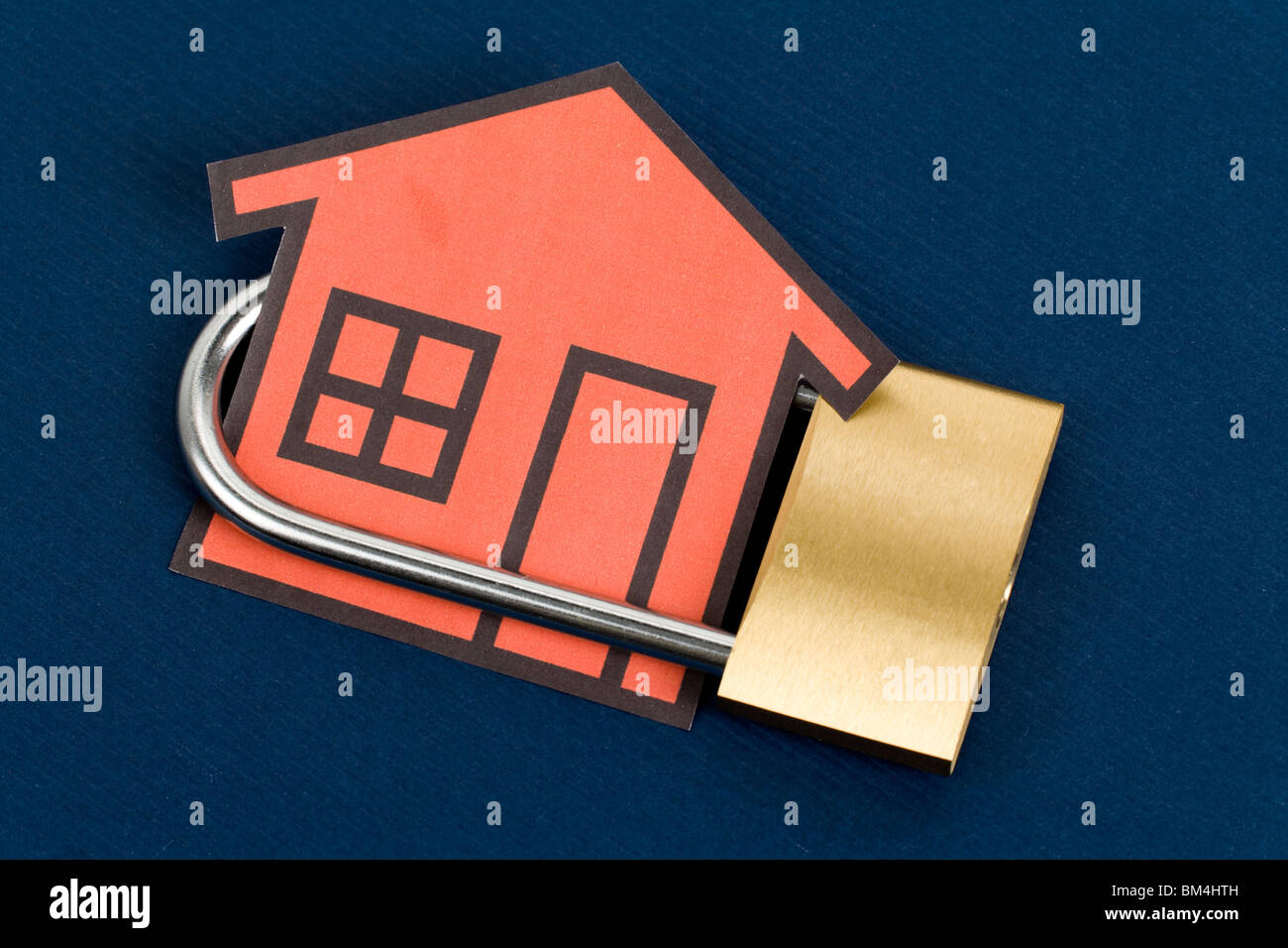 a red home sign, Real Estate Concept Stock Photo - Alamy