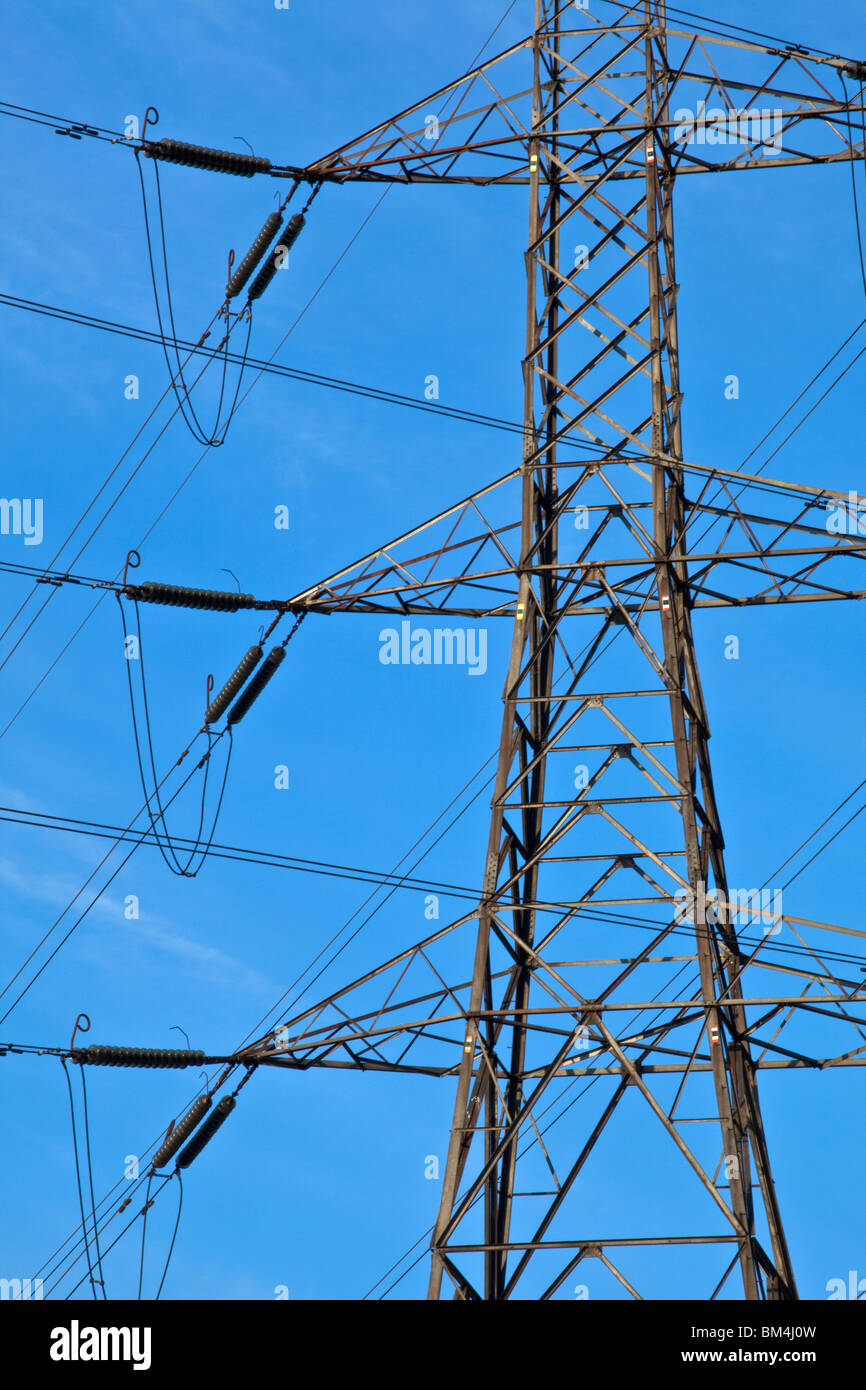 Electricity grid insulators pylon hi-res stock photography and images ...