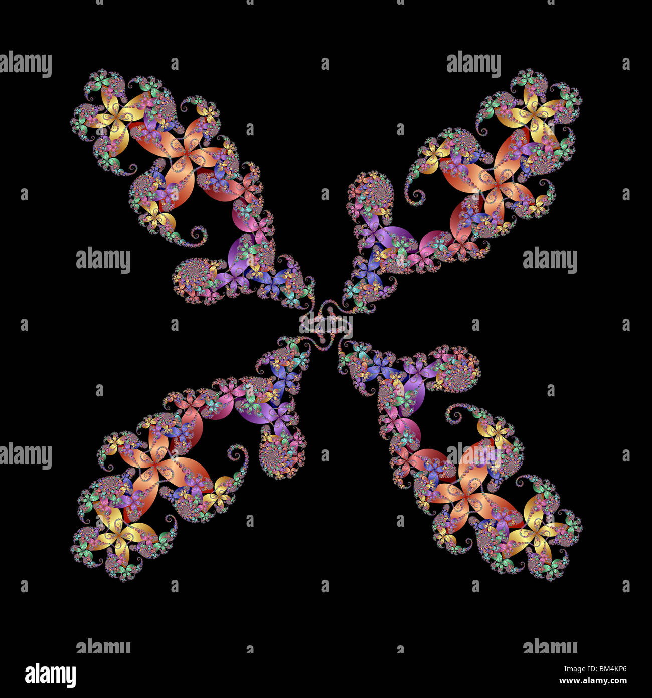 A pattern made using fractal design software Stock Photo - Alamy