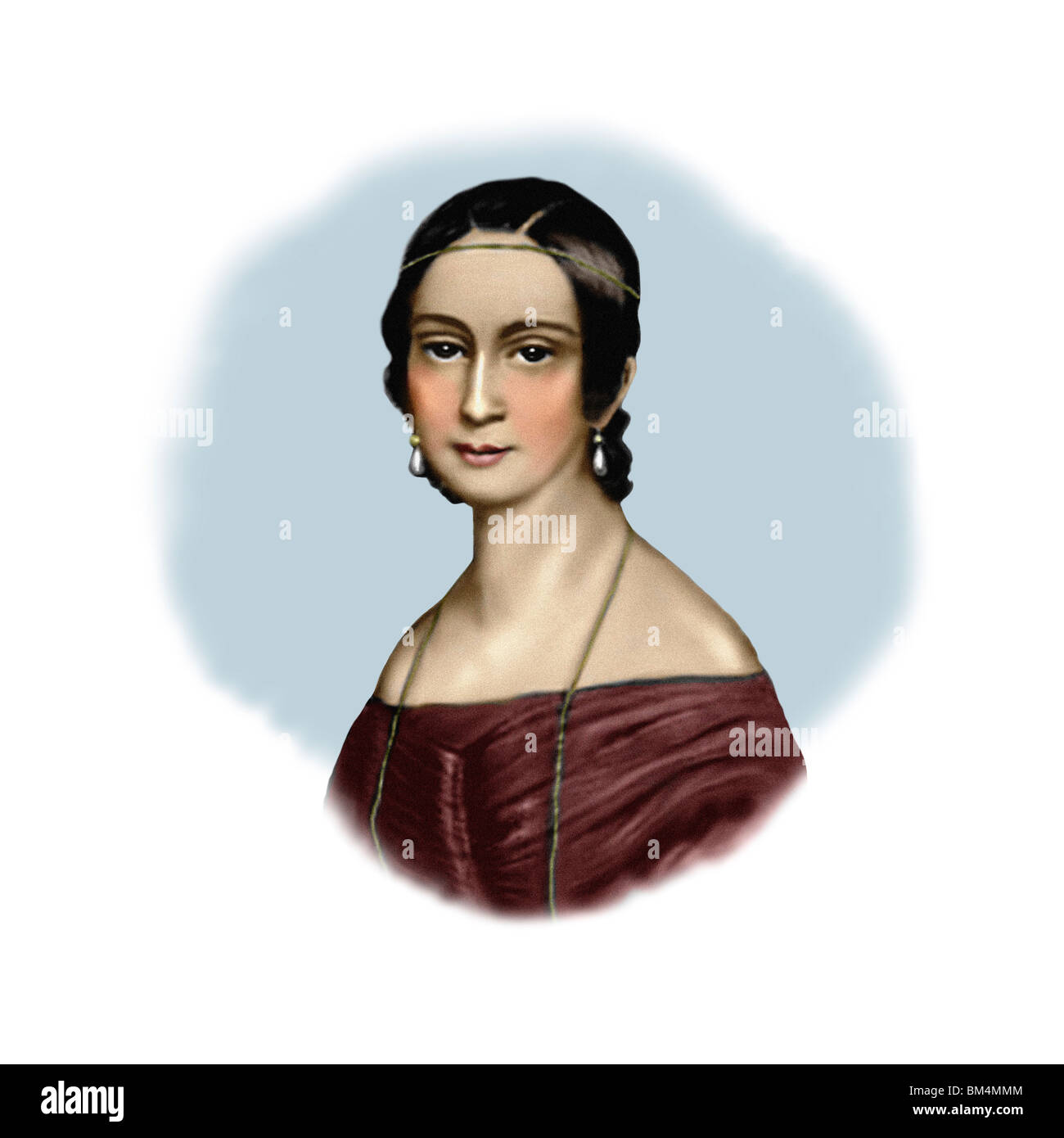Clara Schumann 1819 1896 German Pianist Composer Modern Vignette from a ...