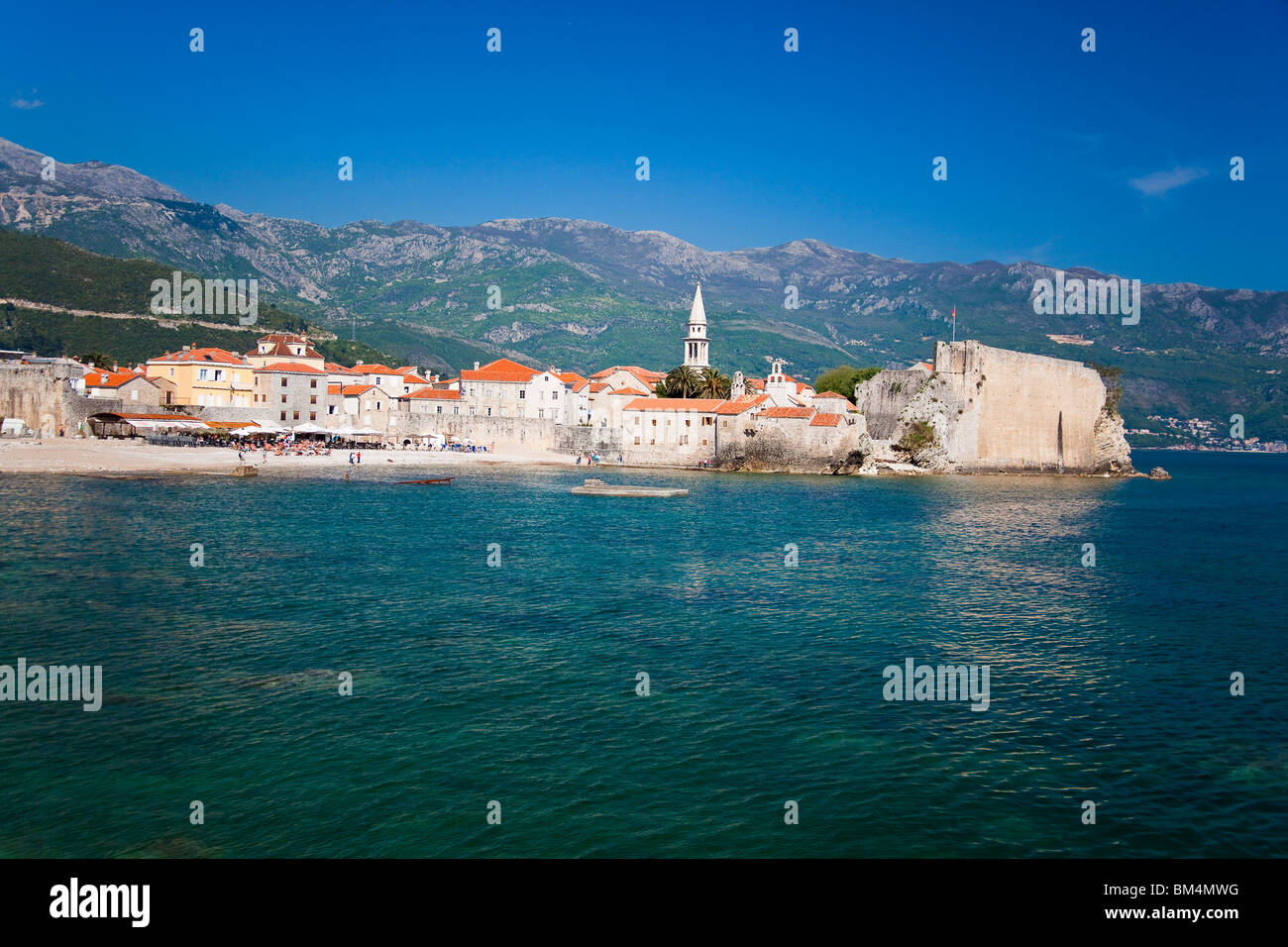 Old town budva panorama hi-res stock photography and images - Alamy