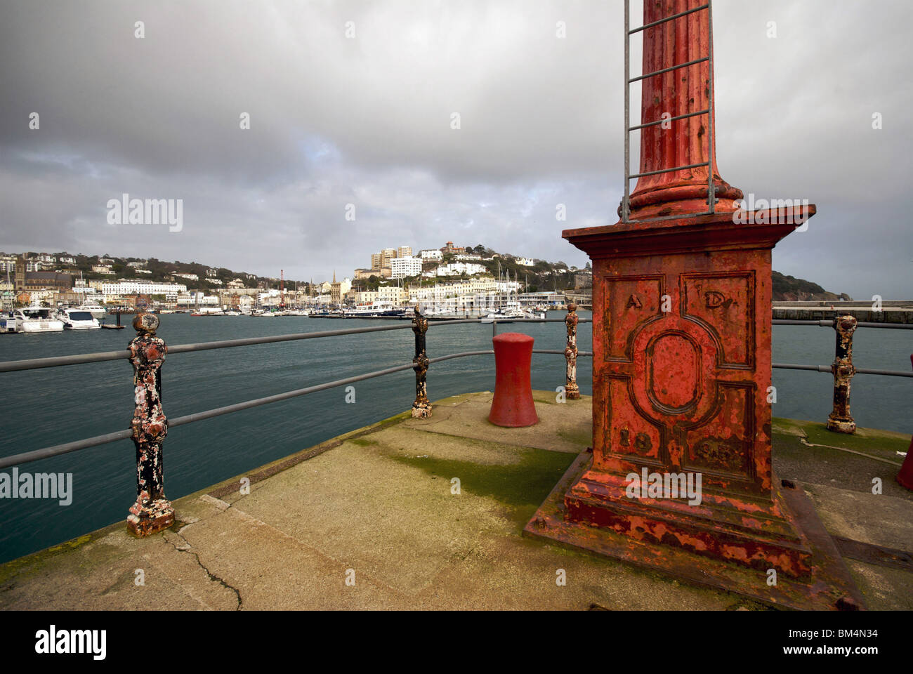 Torquay Devon UK Harbor Harbour Quay Marina Pier Stock Photo - Alamy