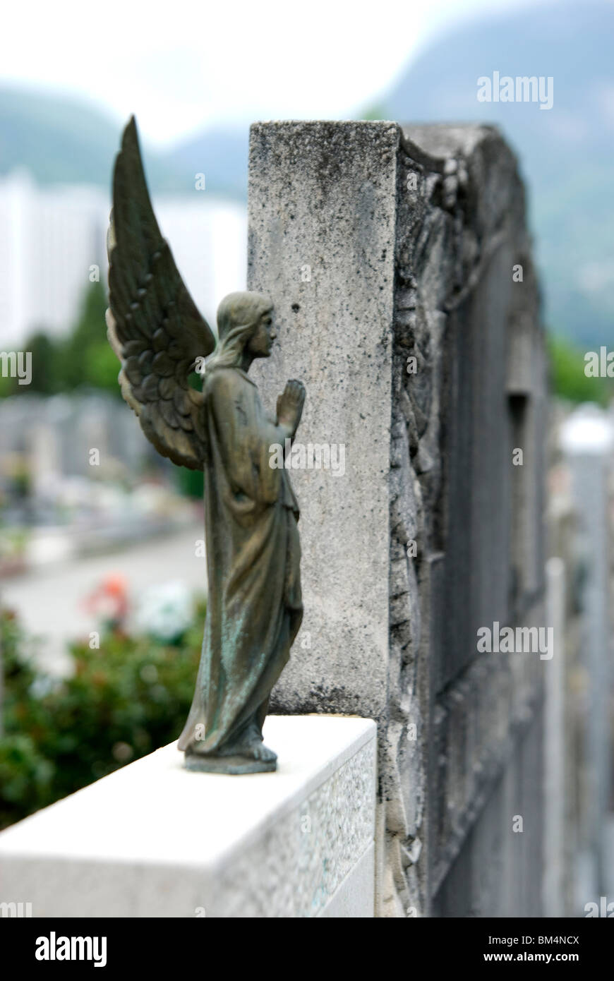 cemetery, france, grave stones, flowers, memorial, commemorate dead ...