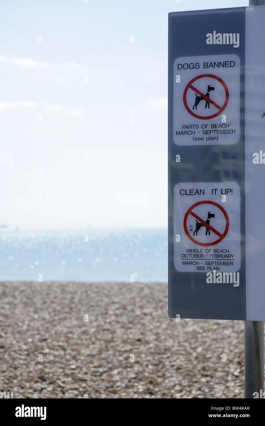 Dogs Banned Sign Portsmouth, UK Stock Photo - Alamy