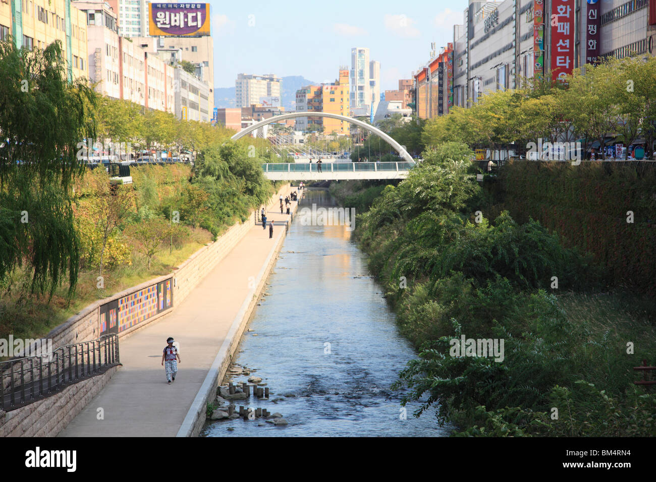 Cheonggyecheon Stream Seoul South Korea Asia Stock Photo - Alamy