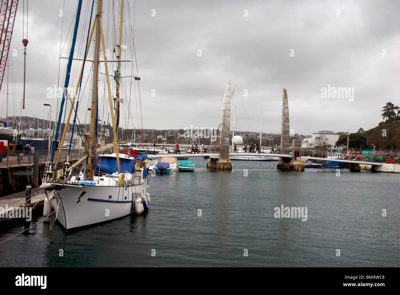 Torquay Devon UK Harbor Harbour Quay Marina Pier Stock Photo - Alamy