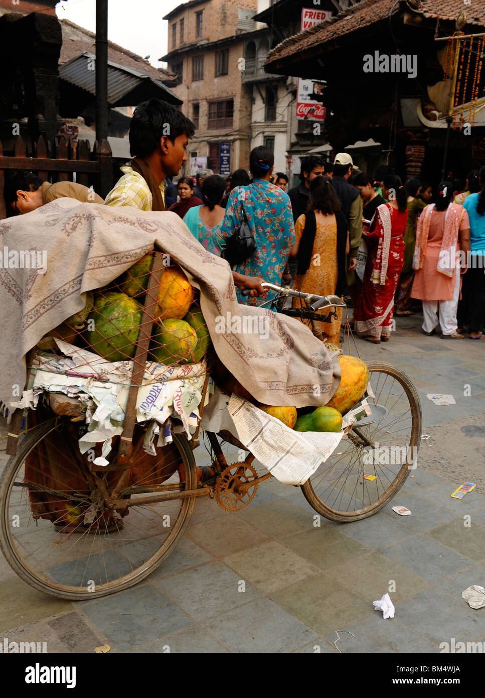 fresh market vendor ,Durbar Square(Hanuman Dhoka) , kathmandu, nepal ...