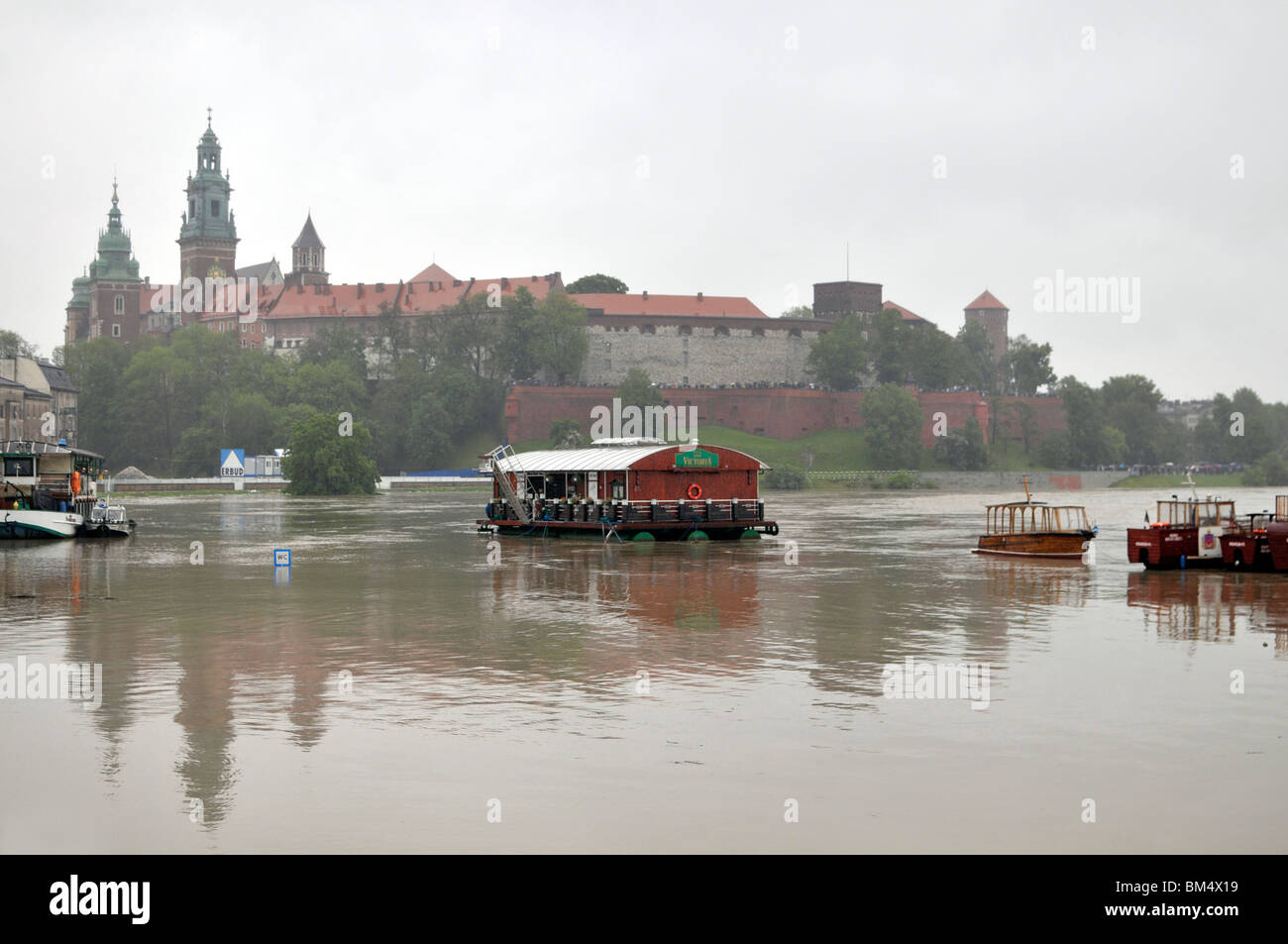 Flooded Krakow. Flood in Poland May 2010 Stock Photo - Alamy