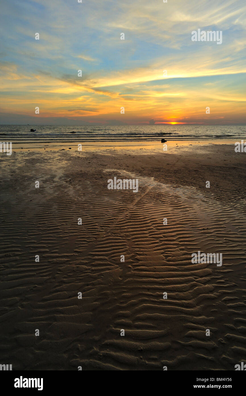 Ko Kood Lonely Beach Sunset Stock Photo - Alamy