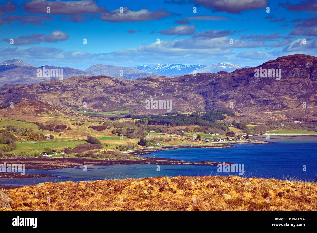 Loch Kishorn from Bealach na Ba (Pass of the Cattle) Wester Ross ...
