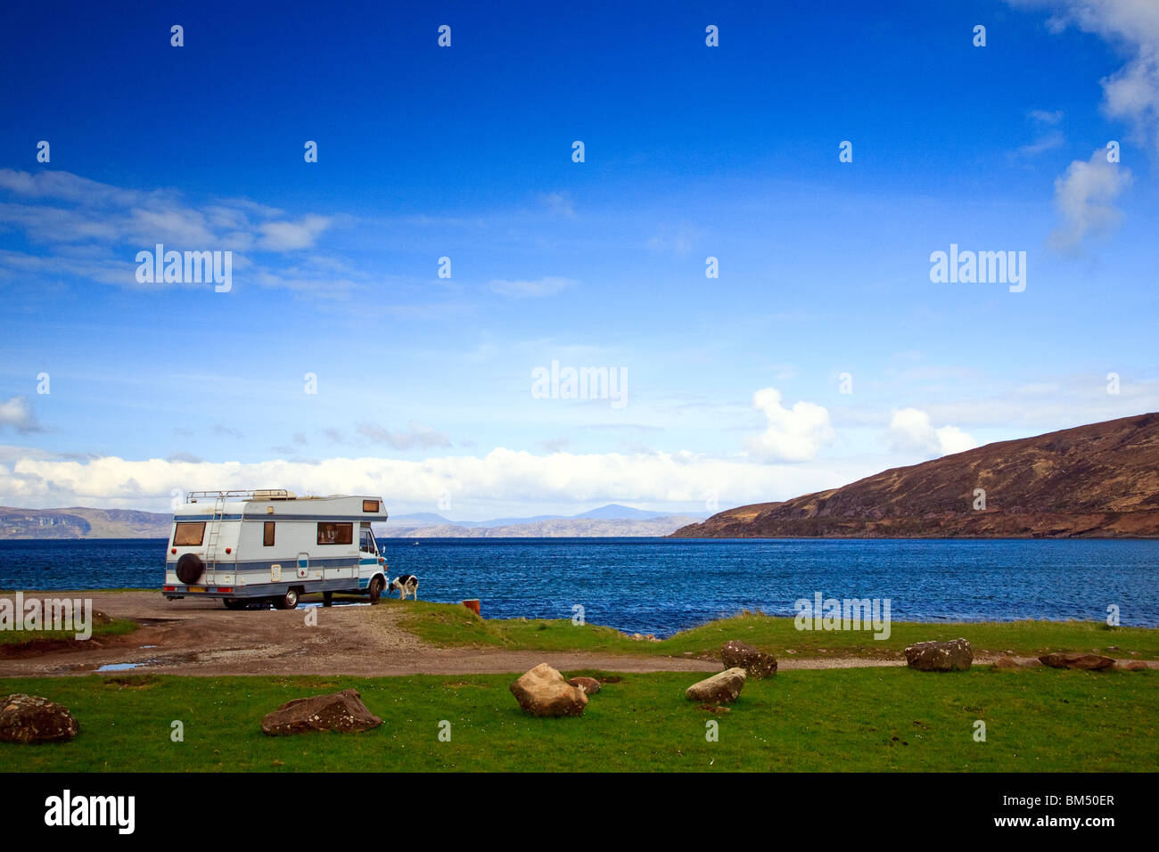 Camper van scottish highlands hi-res stock photography and images - Alamy
