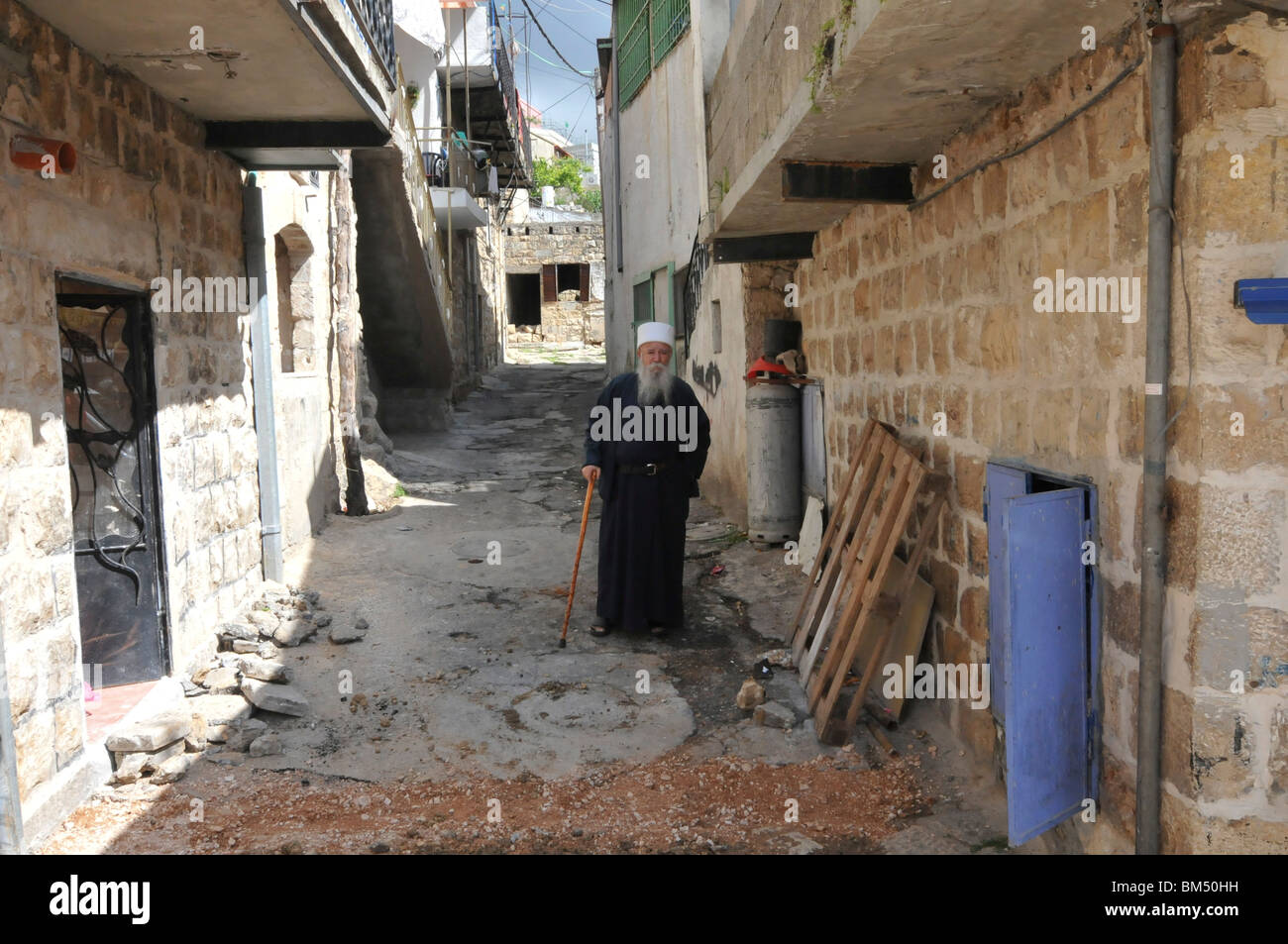 Israel, Upper Galilee, The Druze village of Peki'in Druze man in ...