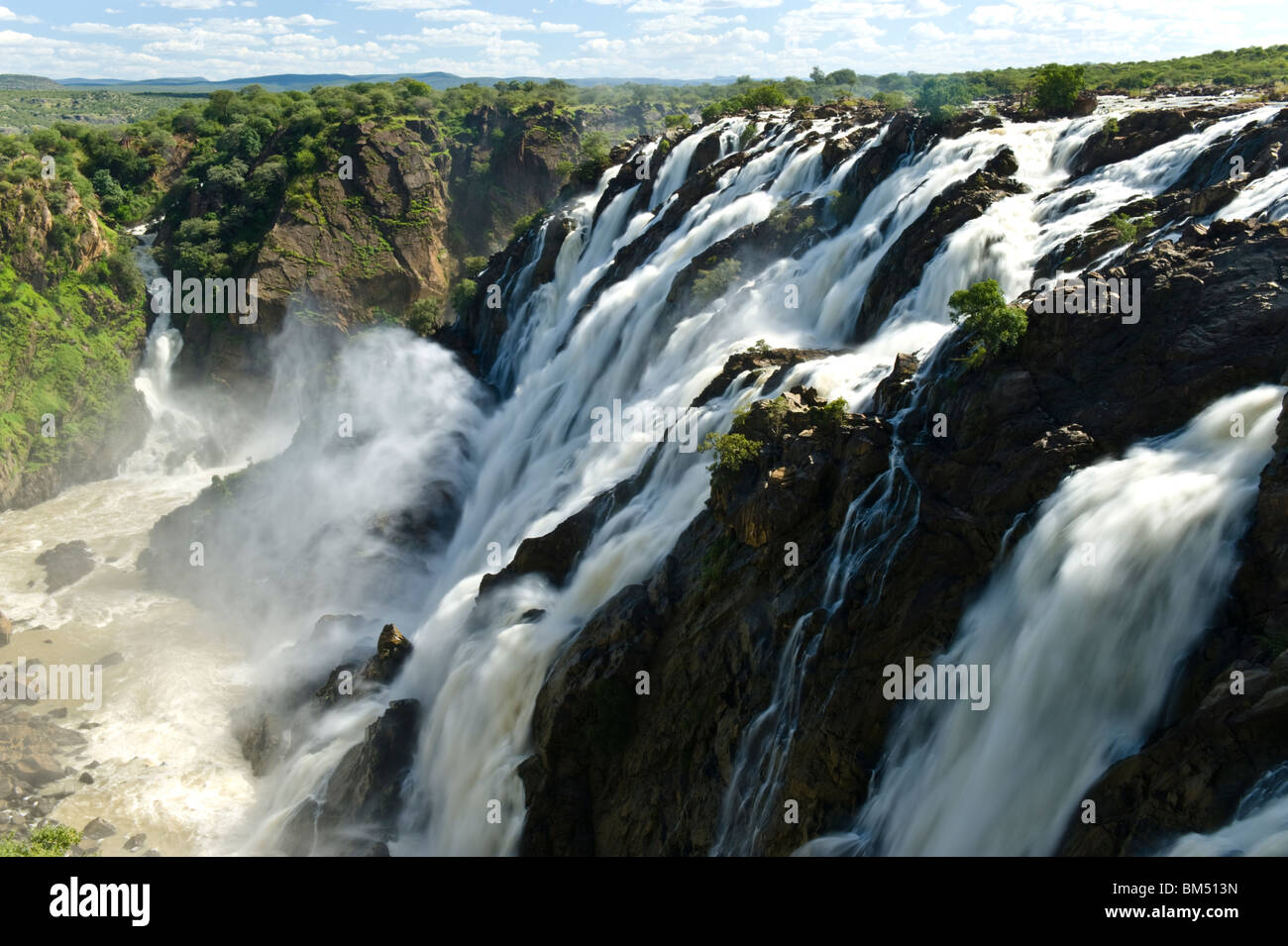 The Ruacana falls on the Kunene river, Namibia Stock Photo - Alamy