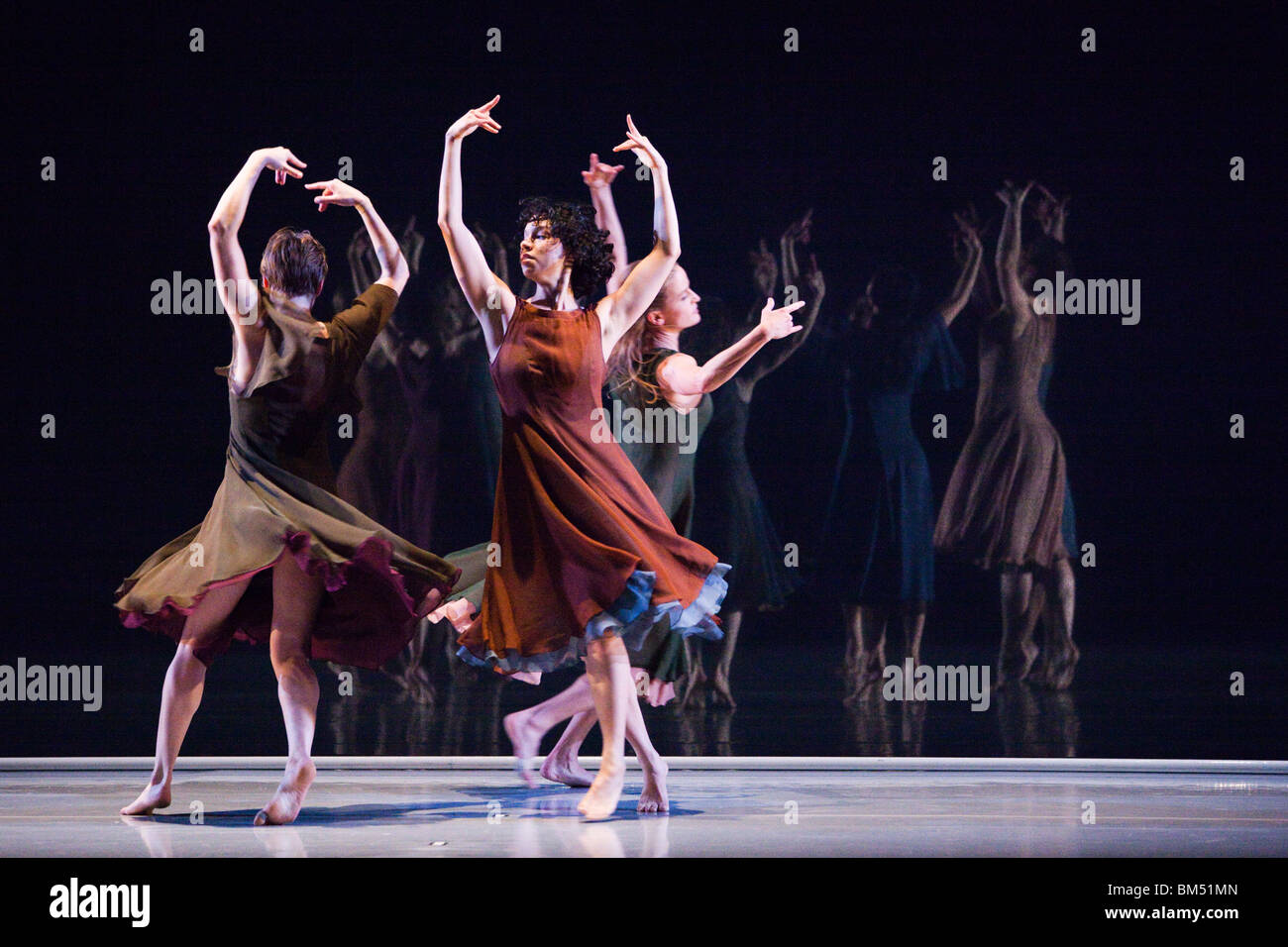 Mark Morris Dance Group performing at the London Coliseum Theatre ...