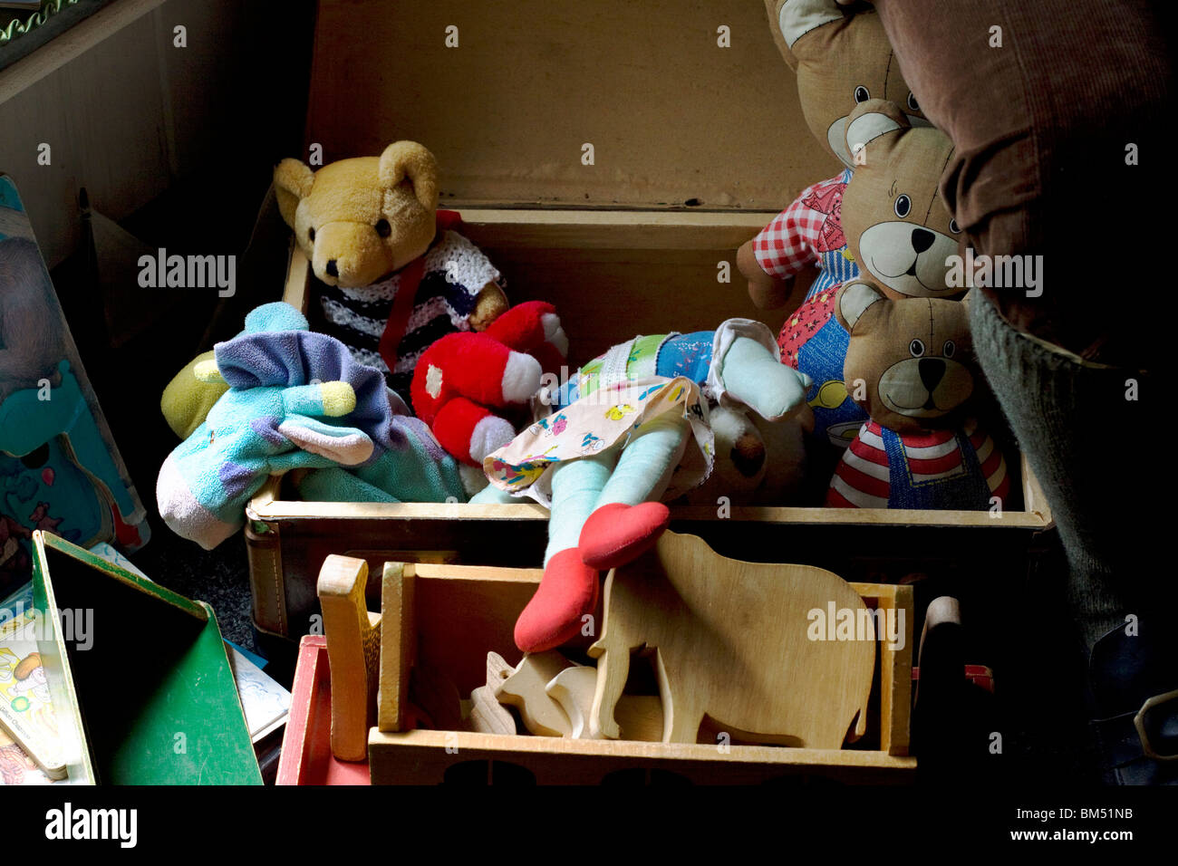 Toys In A Toy Box Stock Photo - Alamy
