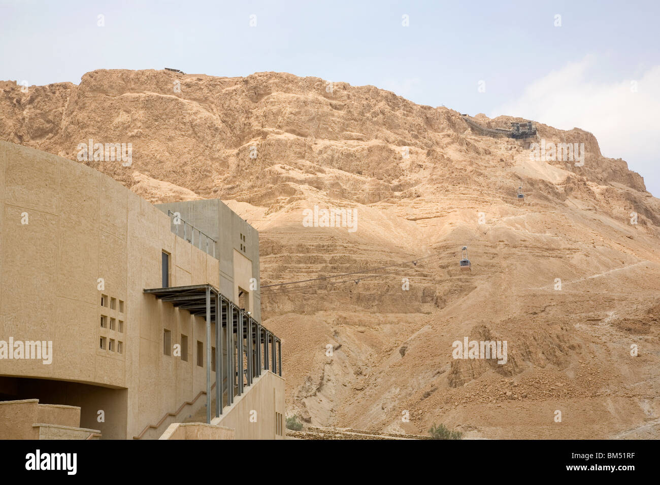Outside of Masada Visitor's Center - Israel Stock Photo - Alamy