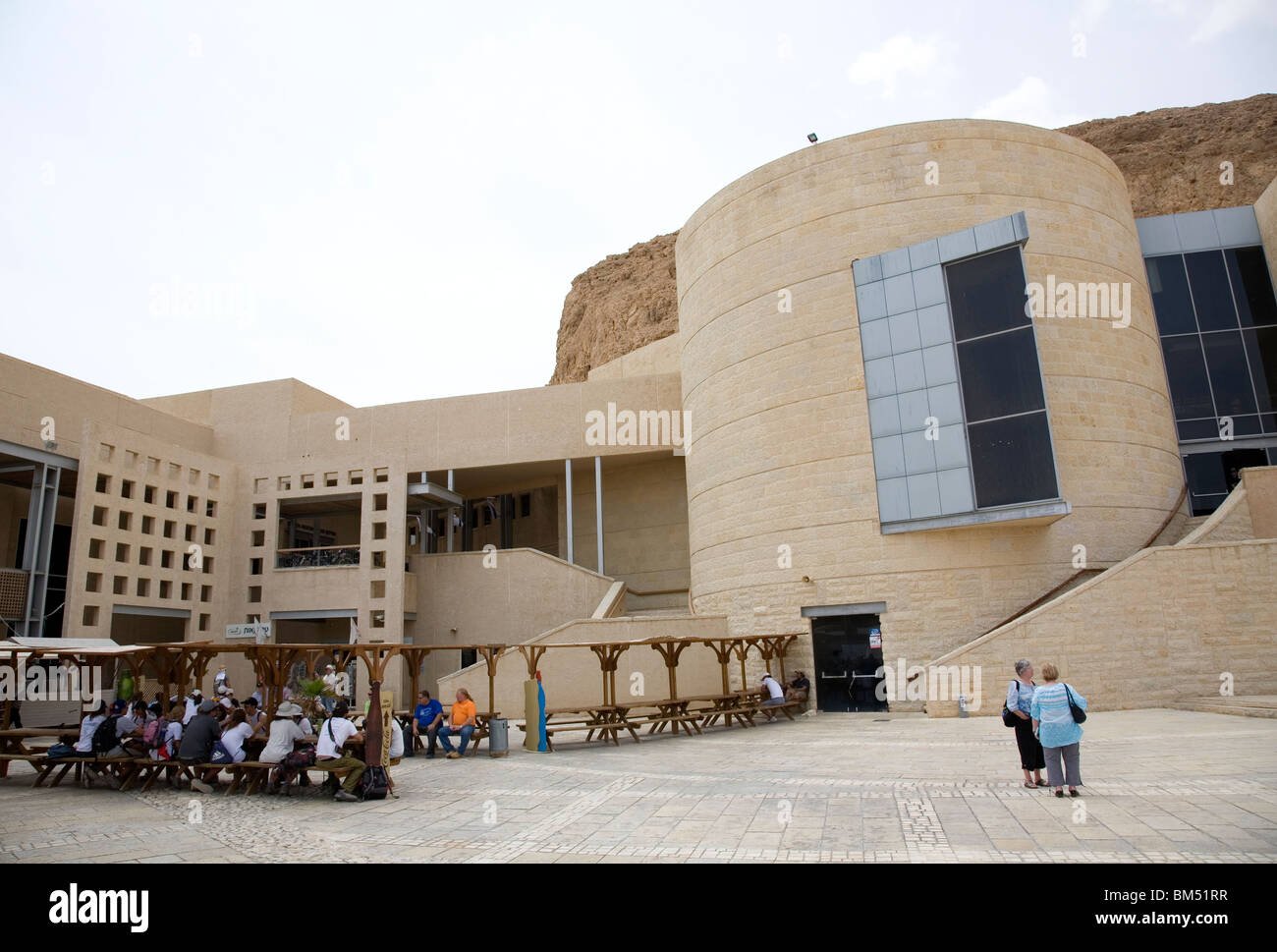 Outside of Masada Visitor's Center - Israel Stock Photo - Alamy