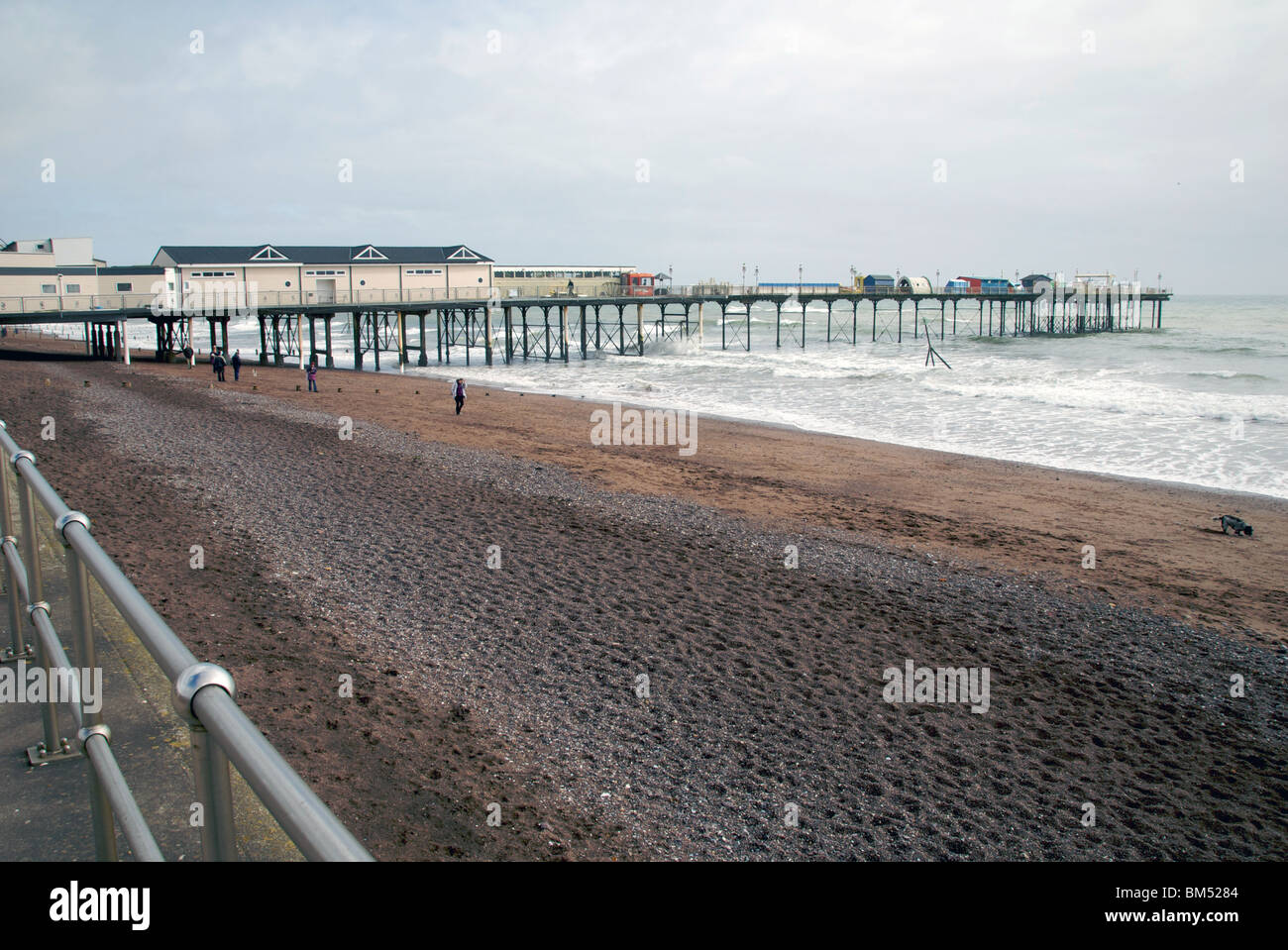 Teignmouth Devon UK Pier Beach Stock Photo - Alamy