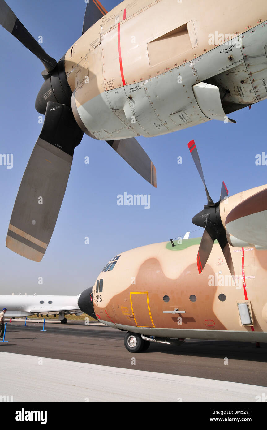 Israel, Tel Nof IAF Base An Israeli Air force (IAF) exhibition. C-130 ...