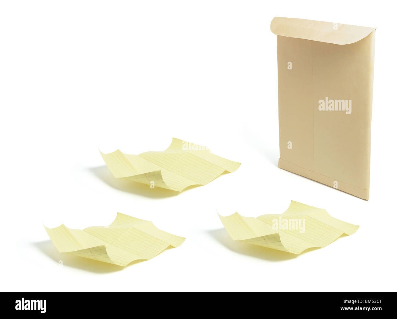 Note Papers and Envelope Stock Photo - Alamy