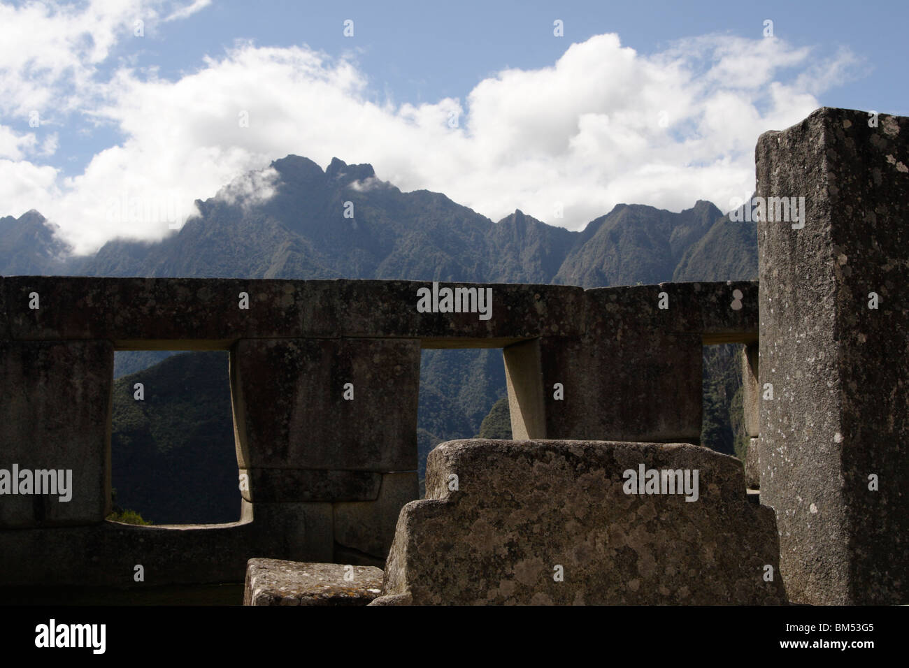 Temple of the Three Windows, [Machu Picchu], Peru, "South America Stock ...