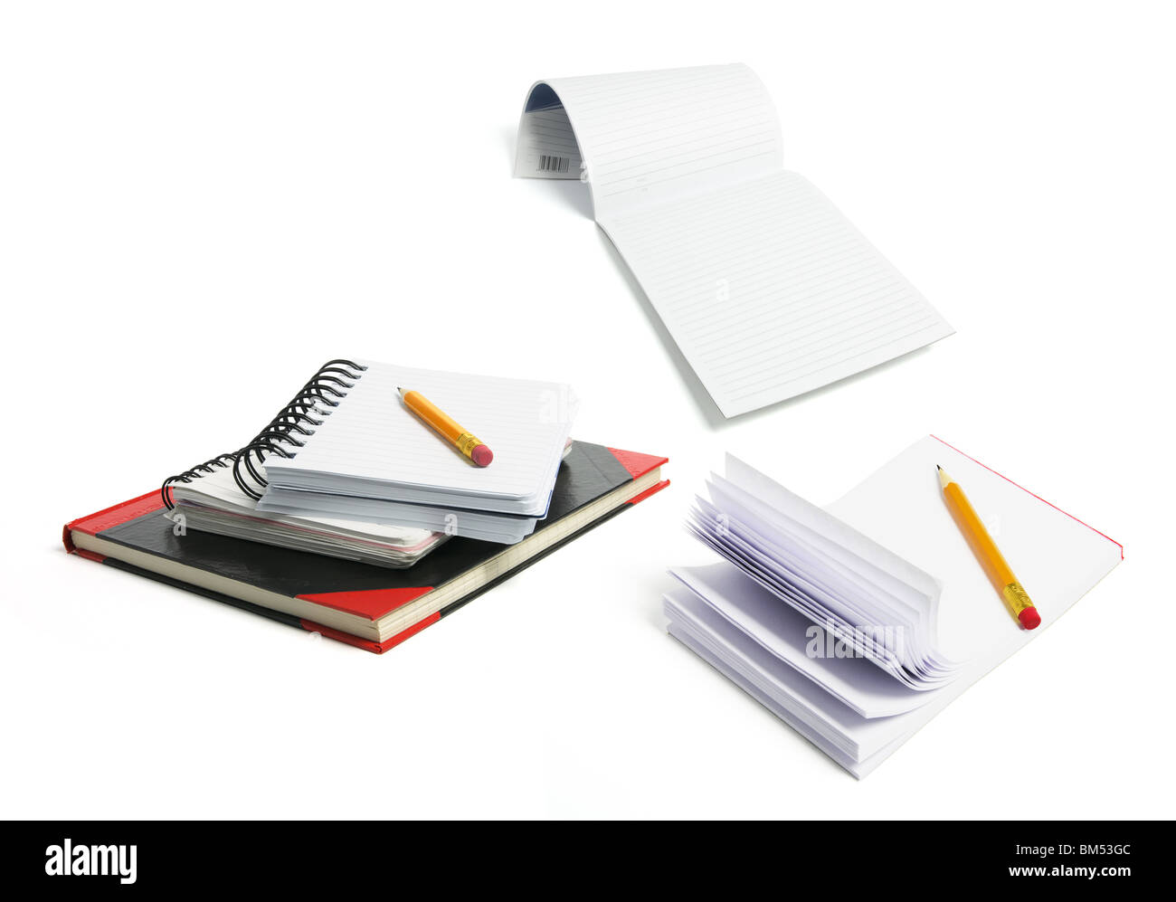 Pencils and Note Books Stock Photo - Alamy