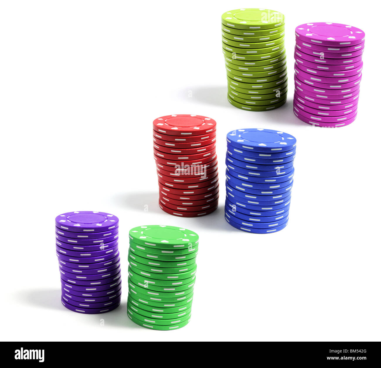 Stacks of Poker Chips Stock Photo - Alamy
