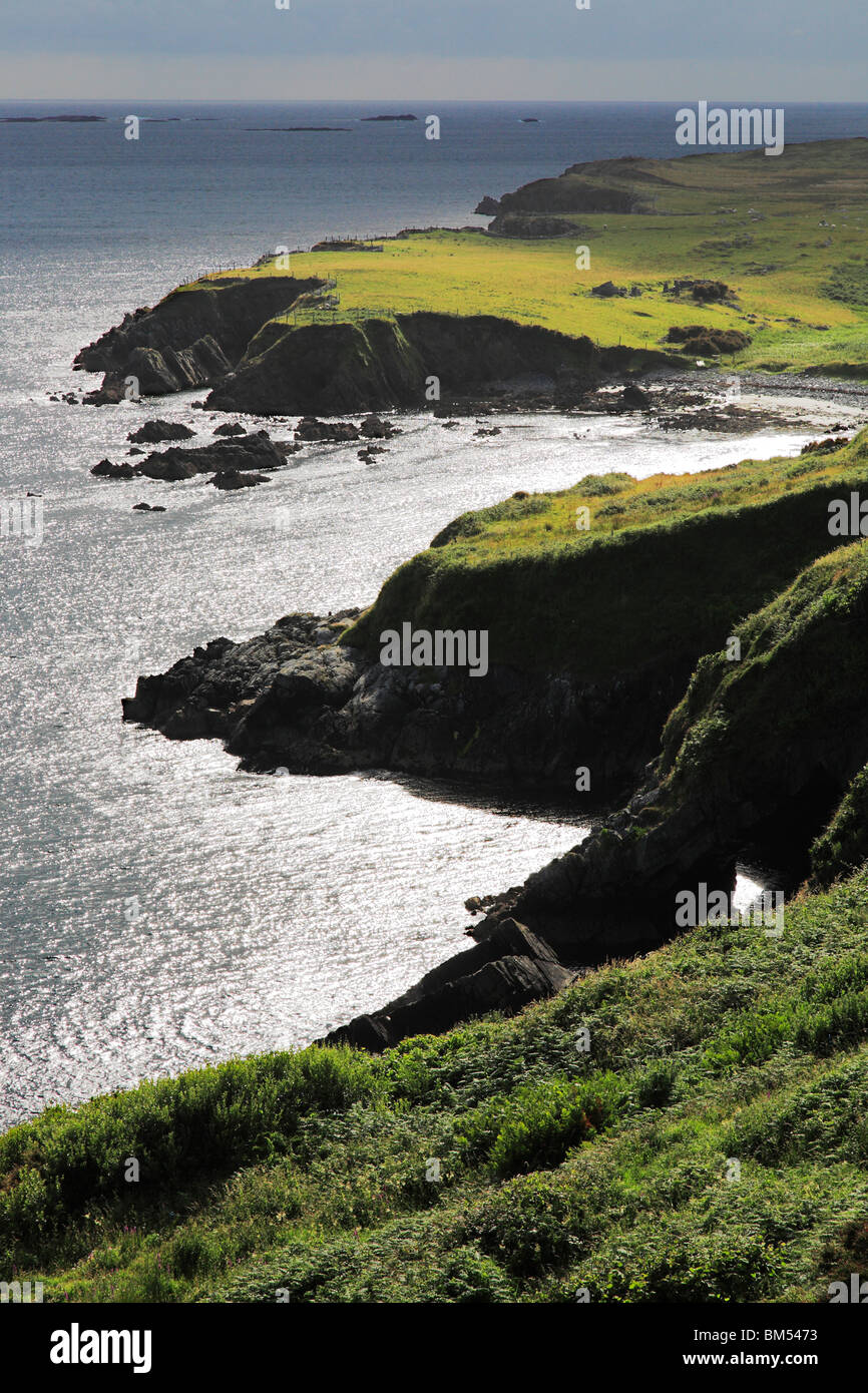 cliffs at the sky road near Clifden in Connemara, Ireland Stock Photo ...