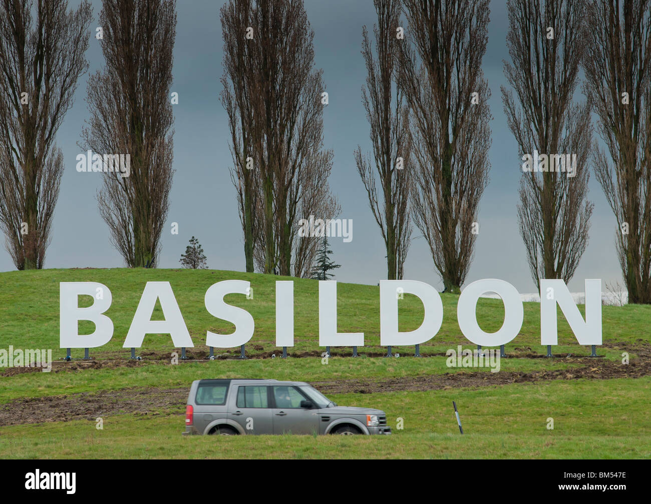 Hollywood Style Sign in Basildon, Essex, Britain - 31st March 2010 ...